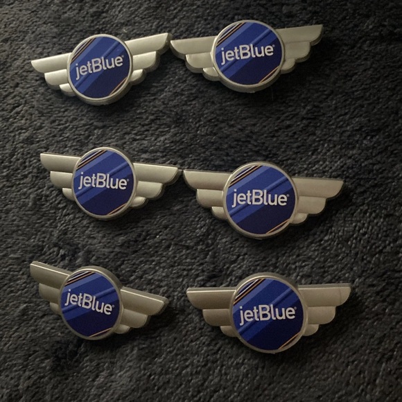 Other | 6 Jetblue Airways Plastic Kid Wings | Poshmark